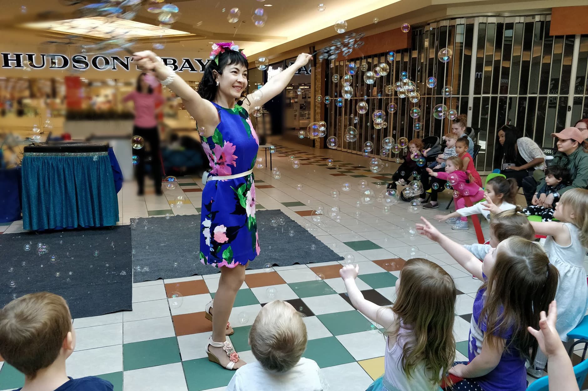 Magic Art Studio - Magic Bubble Show on stage